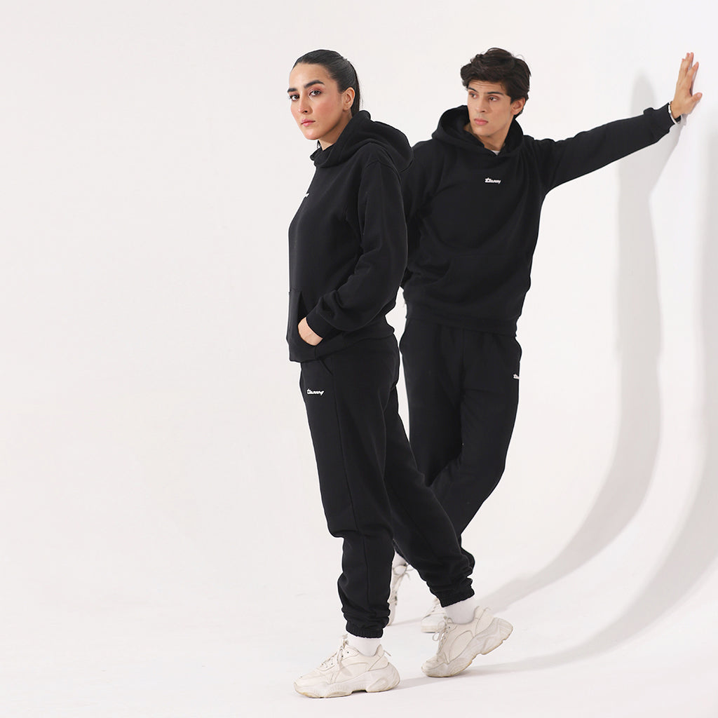 Black Tooney Fleece Co-ord Set – Tooney Teez