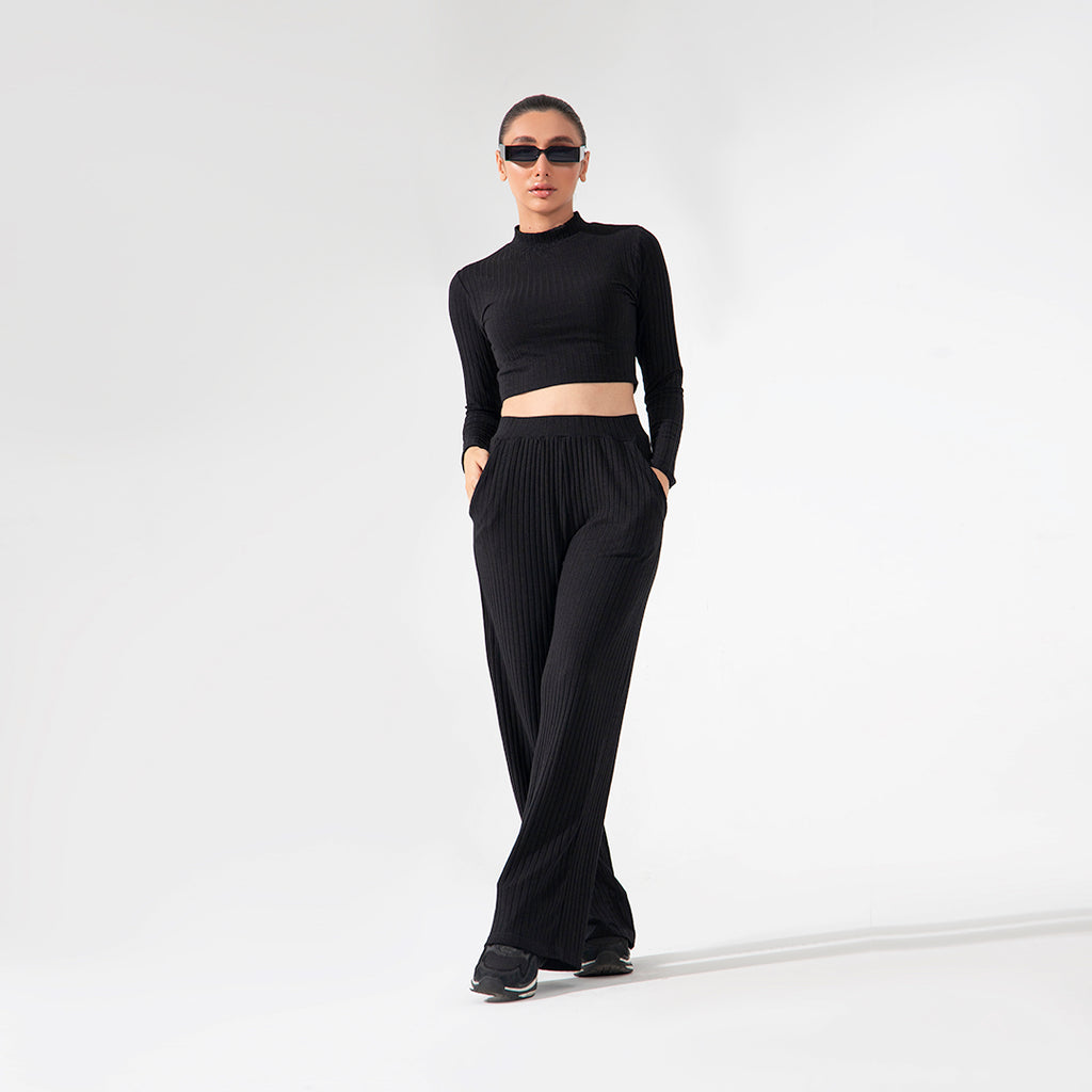 Ribbed Mock Neck Co-ord Set – Tooney Teez
