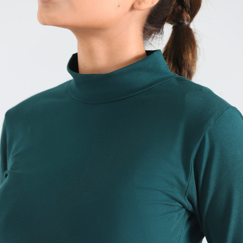 Forest Green Turtle Neck Women – Tooney Teez